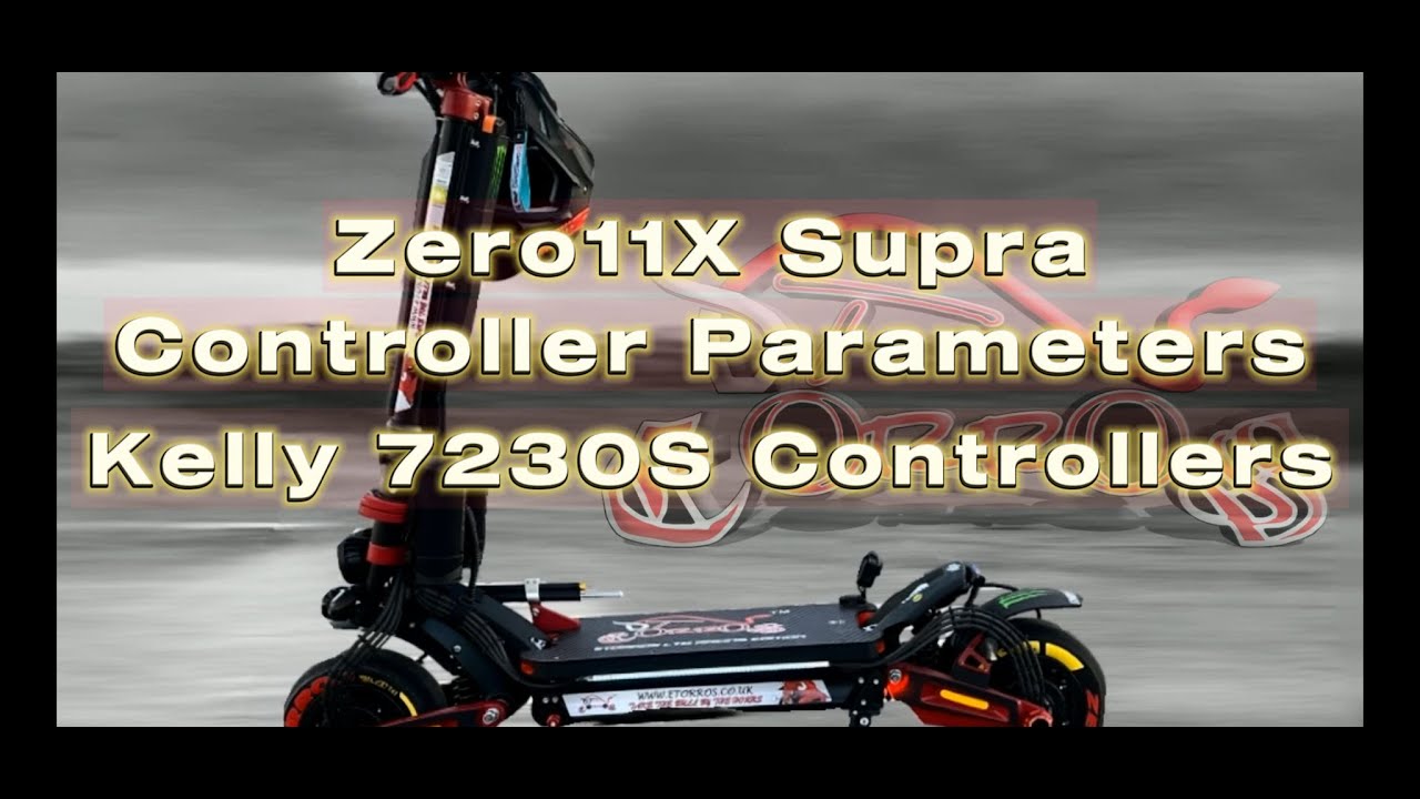 Zero11X Supra - Controllers Parameters (Kelly 7230S) - YouTube