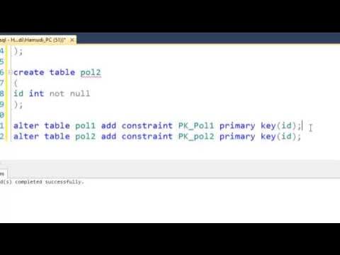 24 SQL CONSTRAINT ALTER PRIMARY KEY SQL SERVER KURDISH TUTORIALS (فيركارى كوردى) - YouTube