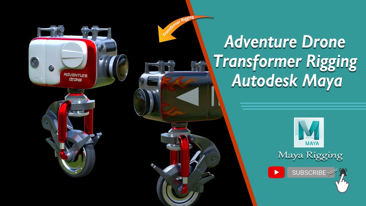 Adventure Drone Transformer Rigging Autodesk Maya - YouTube