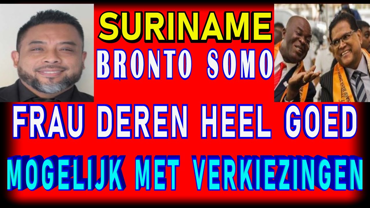 SURINAME Nieuws 2025 PL Bronto Somohardjo Frauderen heel goed mogelijk ...
