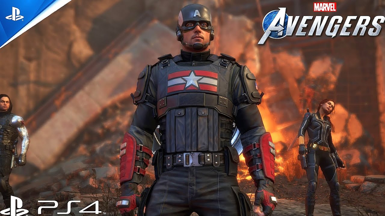Marvel's Avengers PS4 - Captain America US Agent Suit Combat Gameplay ...