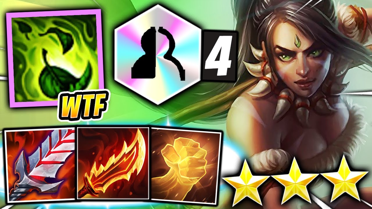 Top 4 Every Game W Nidalee 3 Star Set 7 5 Tft Ranked Teamfight