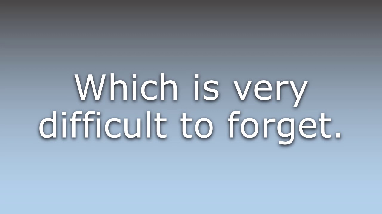What does Unforgettable mean? - YouTube