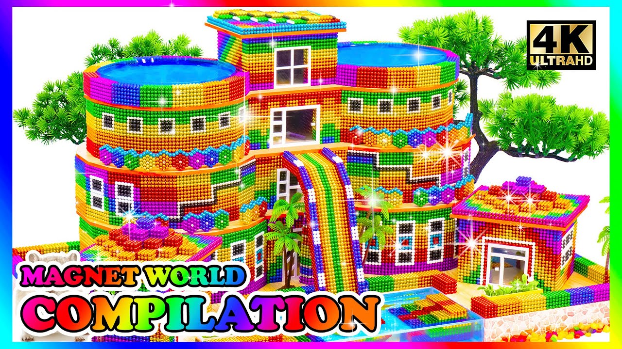 ASMR Video | Build Miniature Castle And Make Water Slide From Rooftop ...