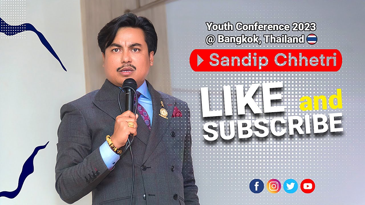 Sandip Chhetri Comedy and Motivational Speech in Bangkok - YouTube