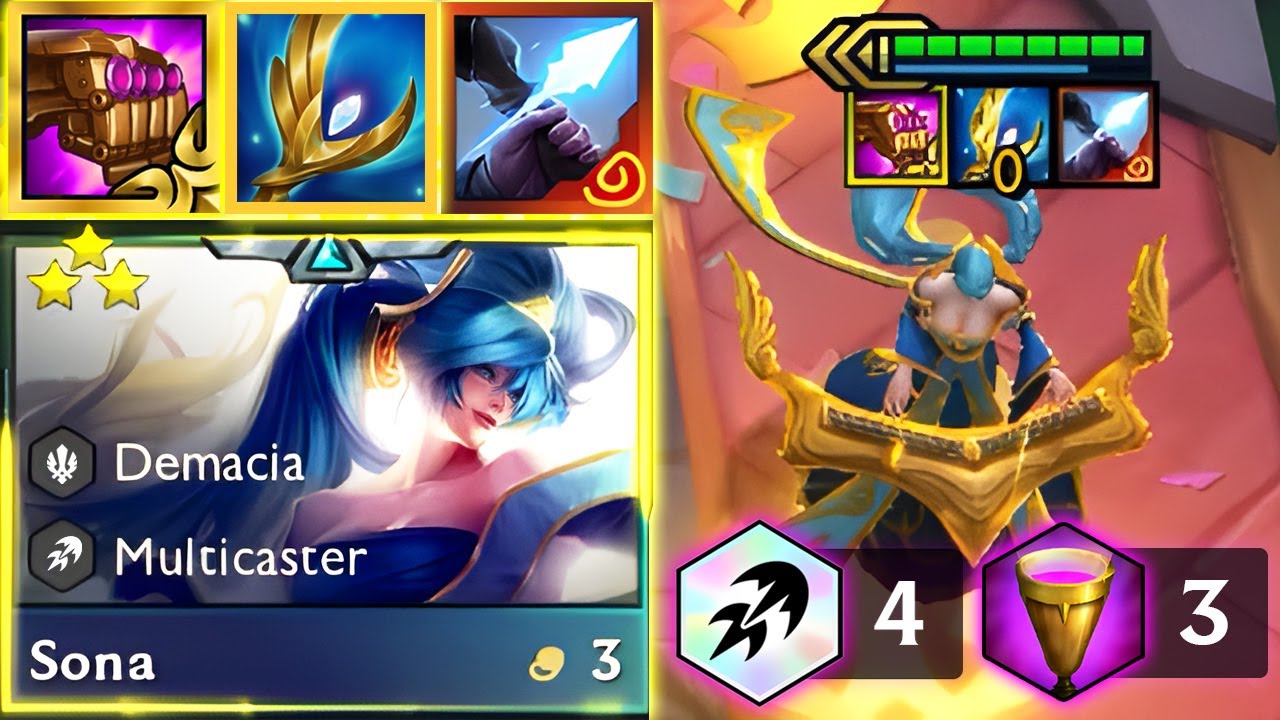 Sniper’s Focus Sona ⭐⭐⭐ ONE-SHOT BACKLINE | TFT Set 9 (Patch 13.15) - YouTube