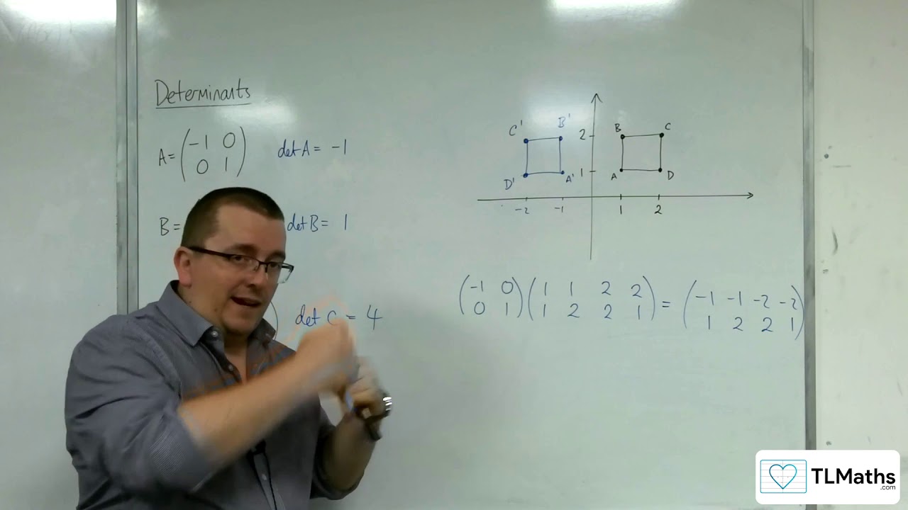 A-Level Further Maths: C5-06 Determinants: Negative Determinants and ...