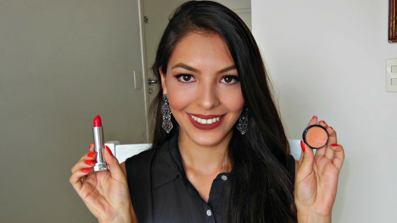 Batom Vermelho X Corretivo Laranja | Para camuflar olheiras - YouTube