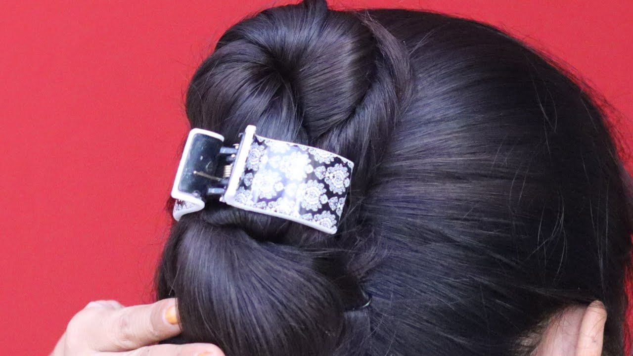 Beautiful 🌹 Quick & Easy Juda Hairstyle With Small Clutcher| Perfect ...