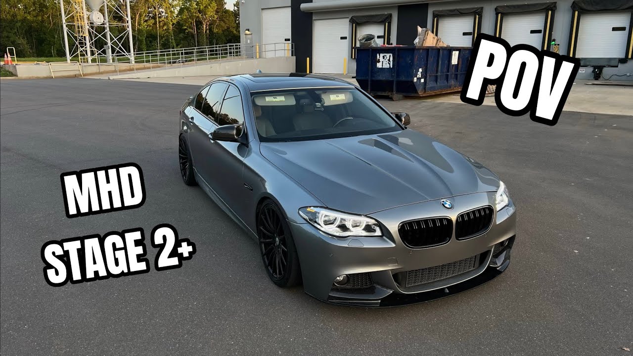 TUNED BMW F10 POV DRIVE *STRAIGHT PIPED EXHAUST* - YouTube