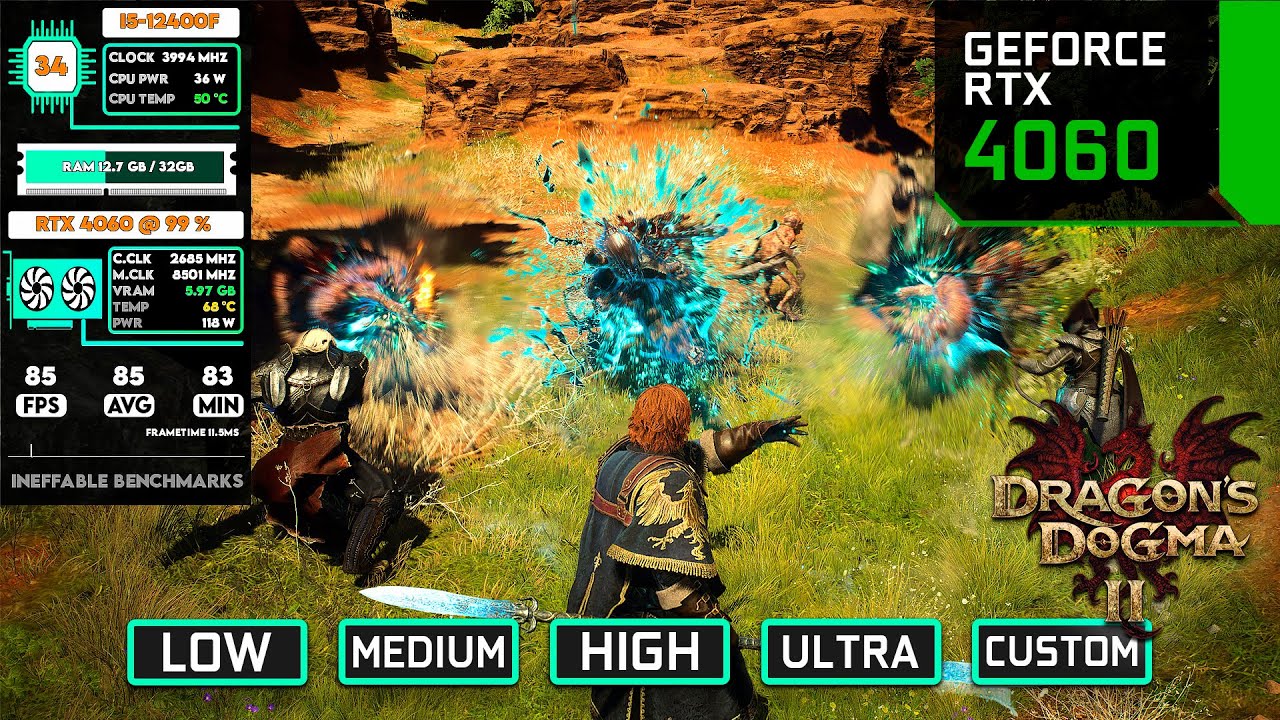 Dragon's Dogma 2 : RTX 4060 Benchmark - All Settings Tested! - YouTube