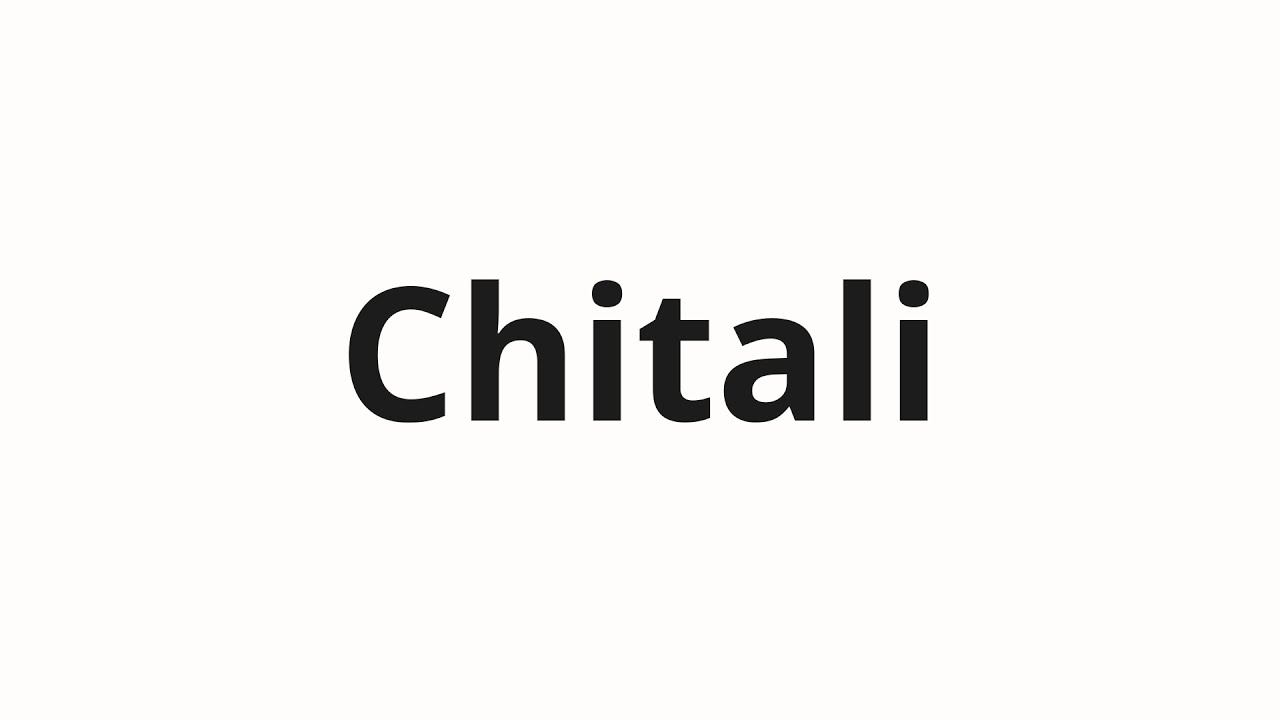 How to pronounce Chitali | Читали (Read in Russian) - YouTube