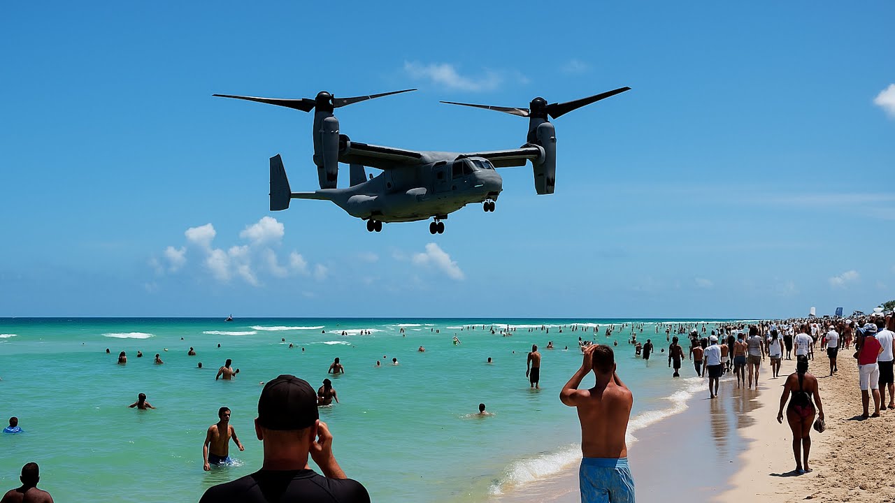 Miami Beach Hyundai Air & Sea Show 2025: Epic Military Action! - YouTube