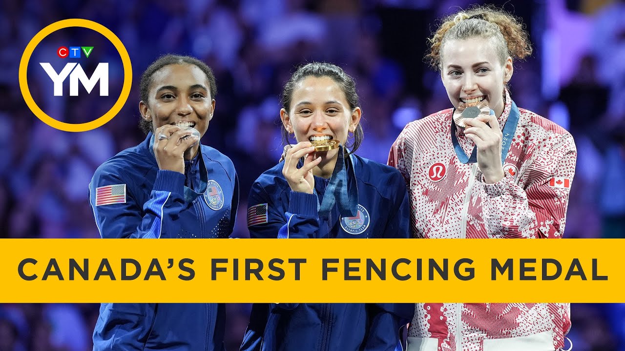 Eleanor Harvey wins Canada’s first fencing medal | Your Morning - YouTube
