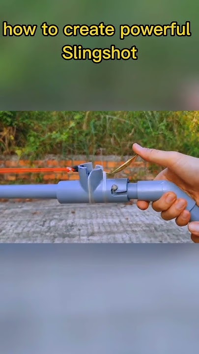 how to create a powerful slingshot - YouTube