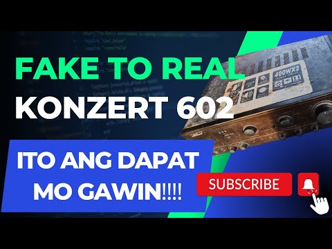 how to repair konzert 602 upgrade from FAKE TO REAL | ito ang gawin mo ...