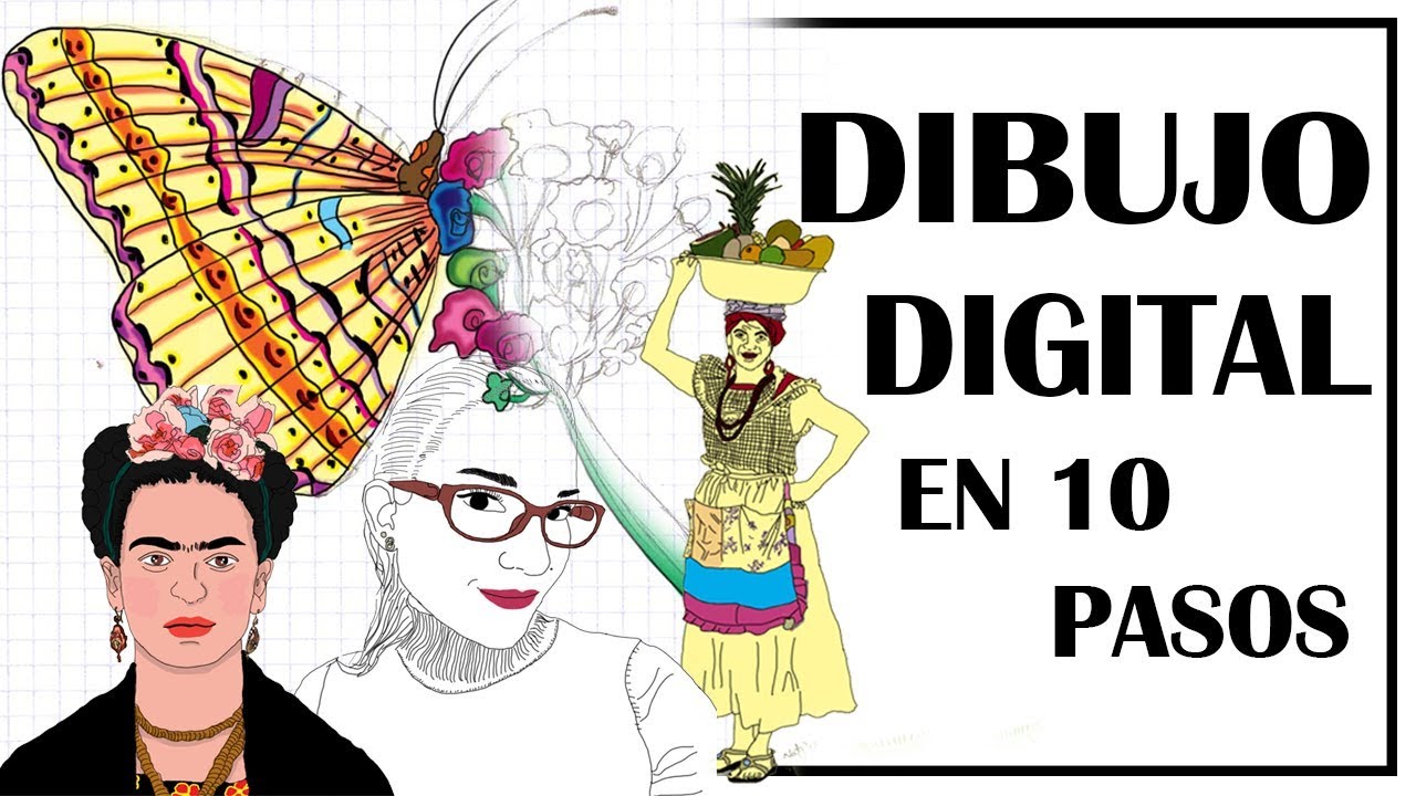 CÓMO HACER UN DIBUJO DIGITAL EN 10 PASOS - Wacom Intuos Draw - YouTube