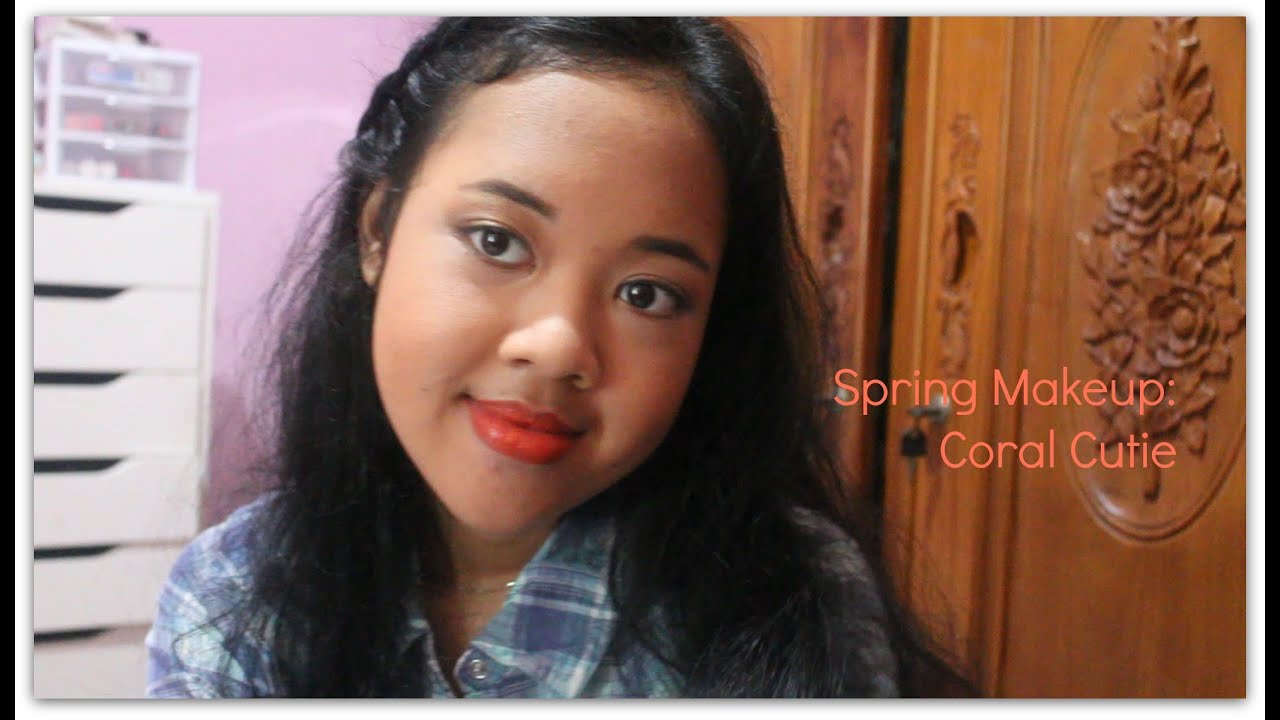 Spring 2015: Coral Cutie Makeup Tutorial - YouTube