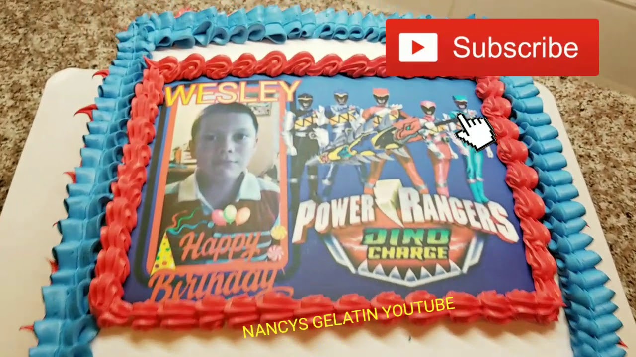 PASTEL POWER RANGERS , DECORACION SENCILLA !!! - YouTube