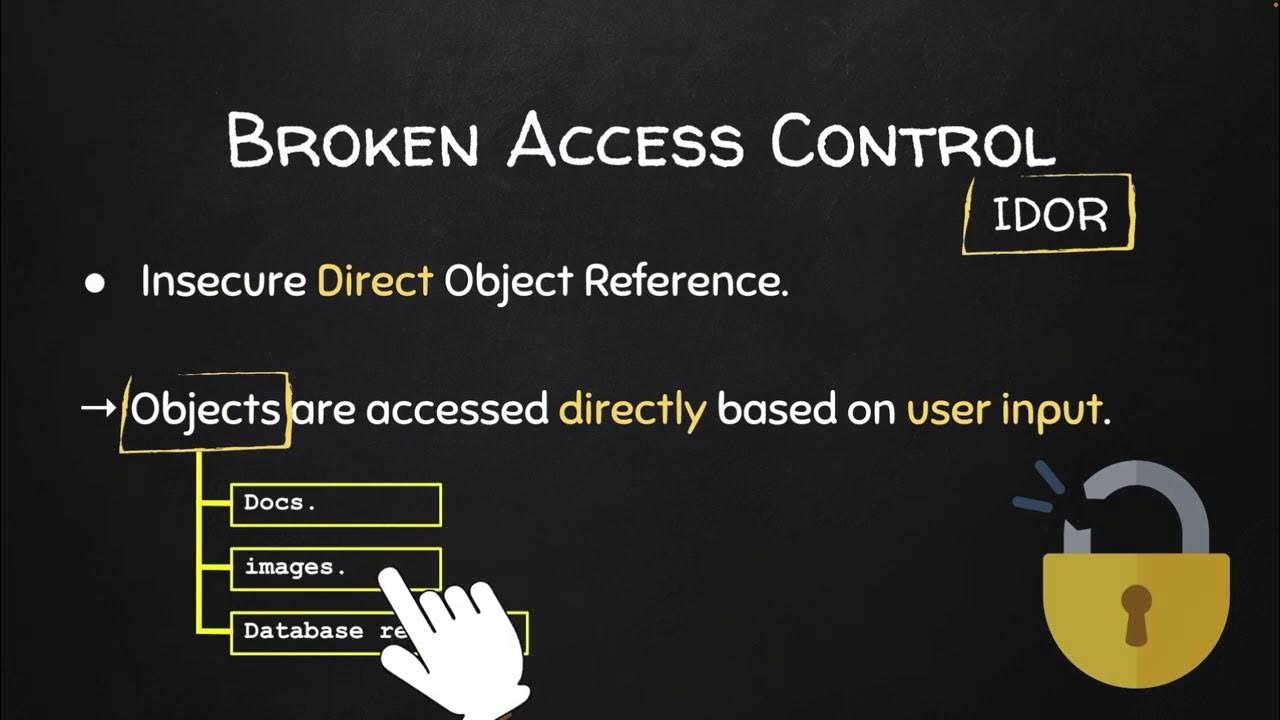1.3 IDOR – Insecure Direct Object Reference - YouTube
