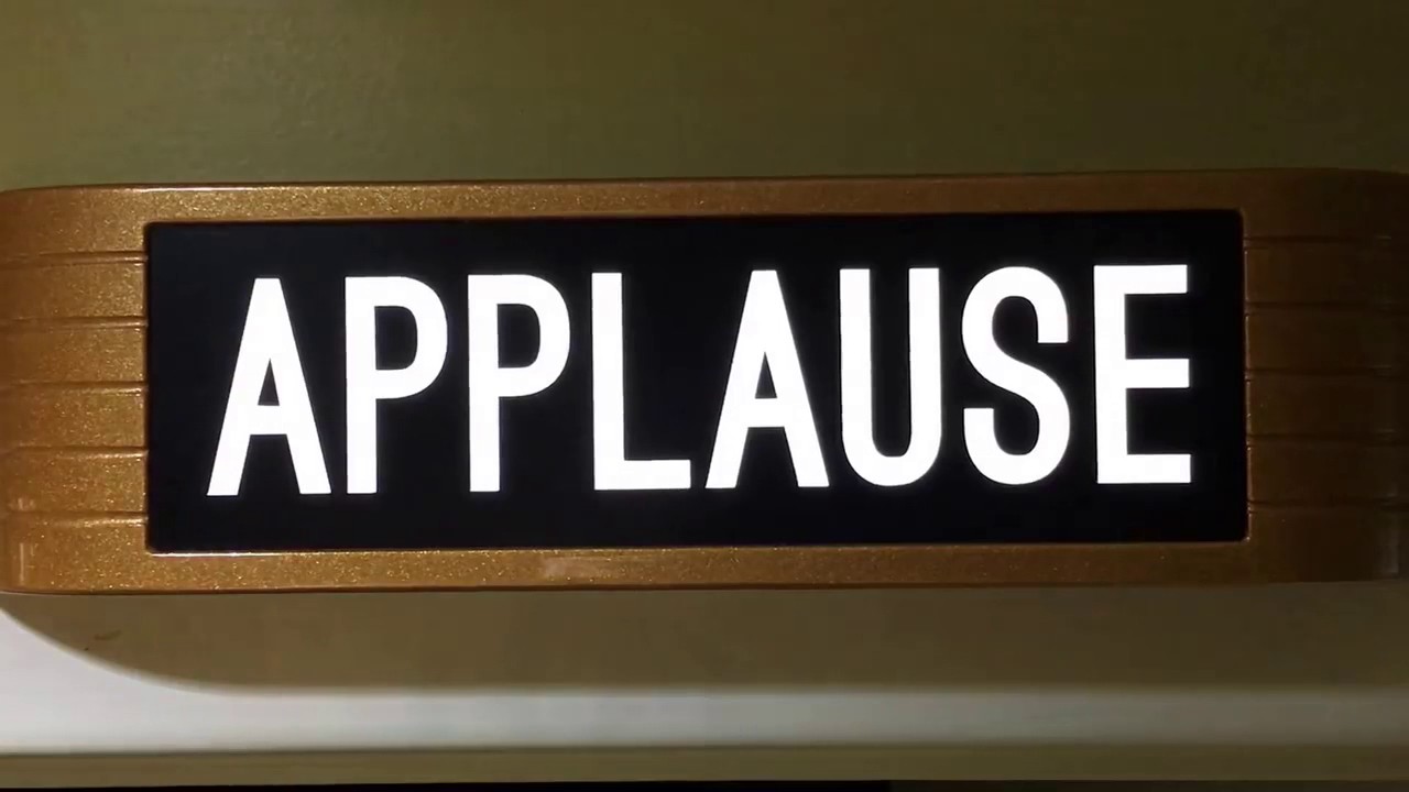 RCA Reproduction Recording Sign APPLAUSE Metallic Gold with Black Lens ...