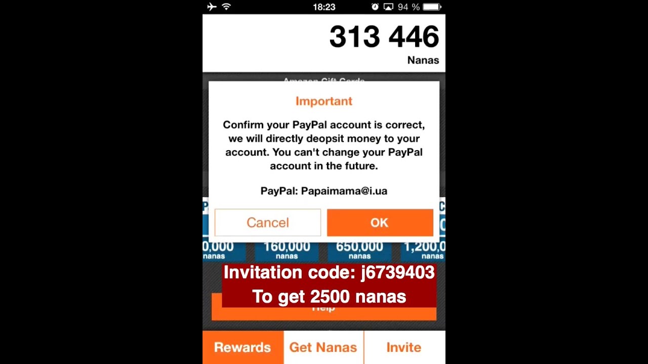 App Nana / AppJoy (2015) -how I got $10 PayPal cash (proof) invitation ...
