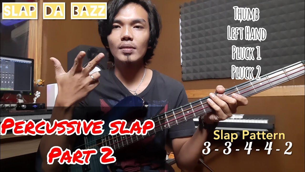 Slap Bass Lesson for beginners - Percussive Slap Part II - YouTube