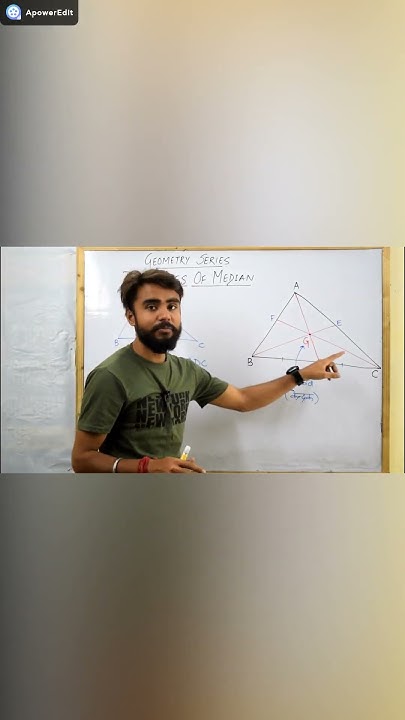 Properties of a median | Properties of triangles | Geometry concepts - YouTube