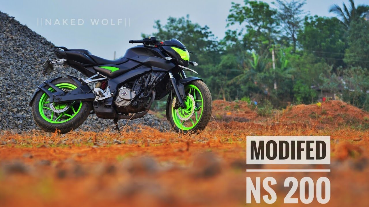 Pulsar ns 200 brand new modifications and exhaust added😎 And fireshot 😎 ...