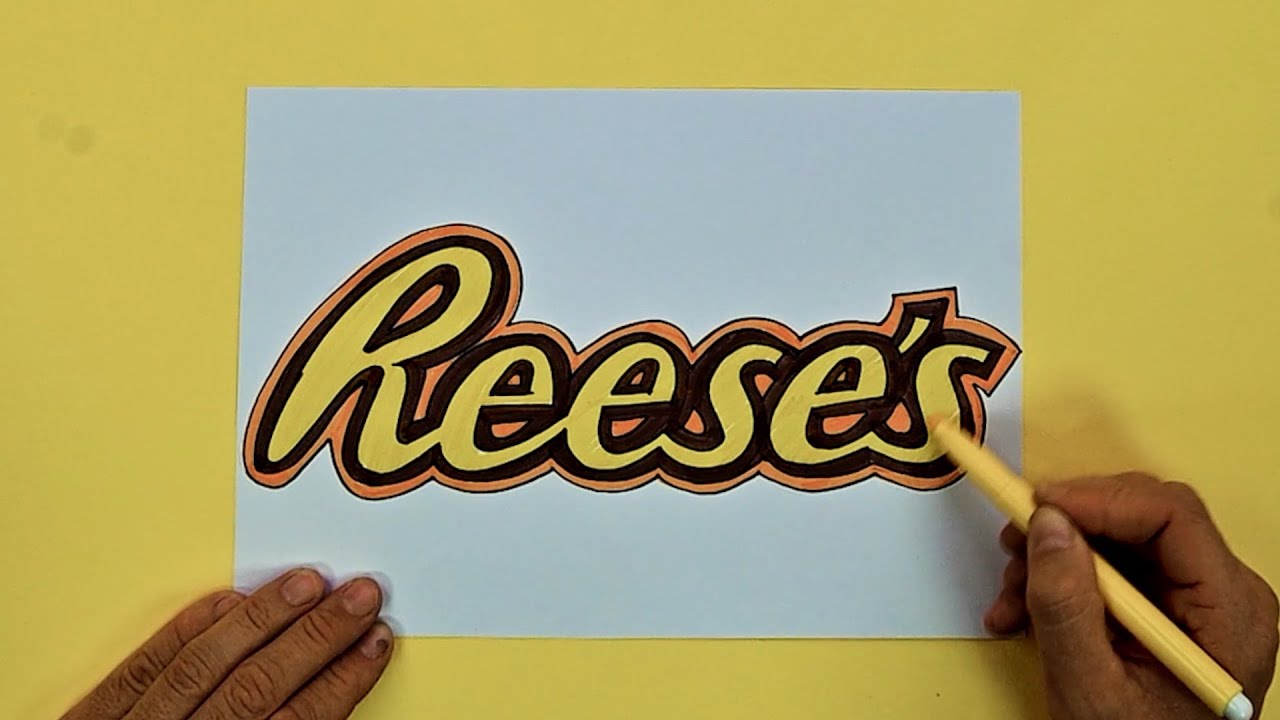How to draw Reese's Logo - YouTube