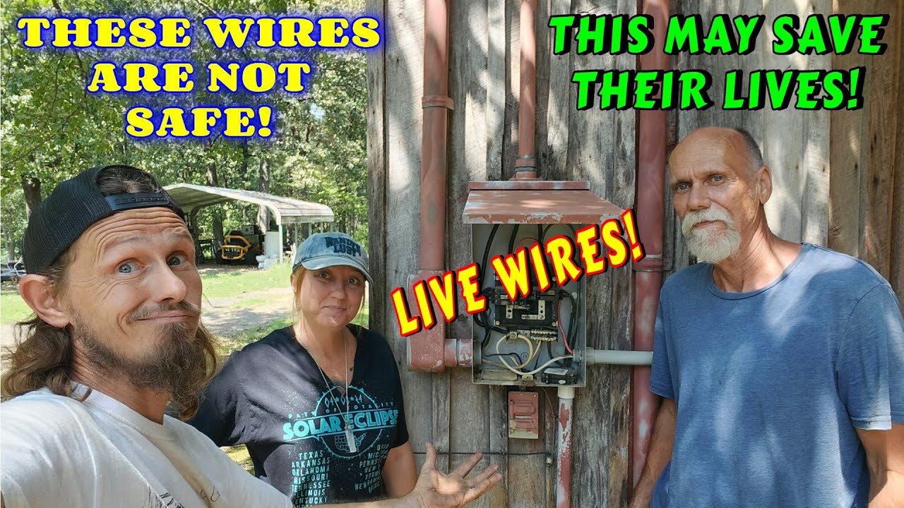 UNSAFE LIVE WIRES | electrical, vlog, couple, life, tiny house ...