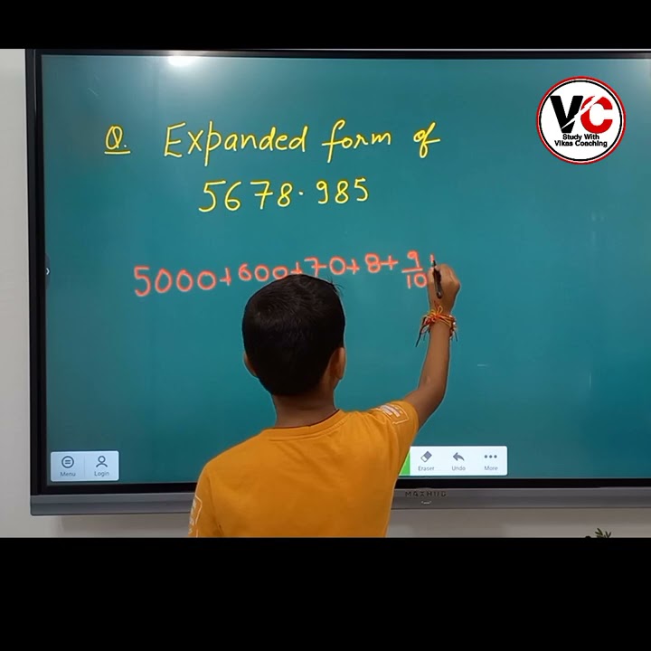 Expanded Form Decimal in Fractional form #VikasCoaching #AnkushNegi # ...