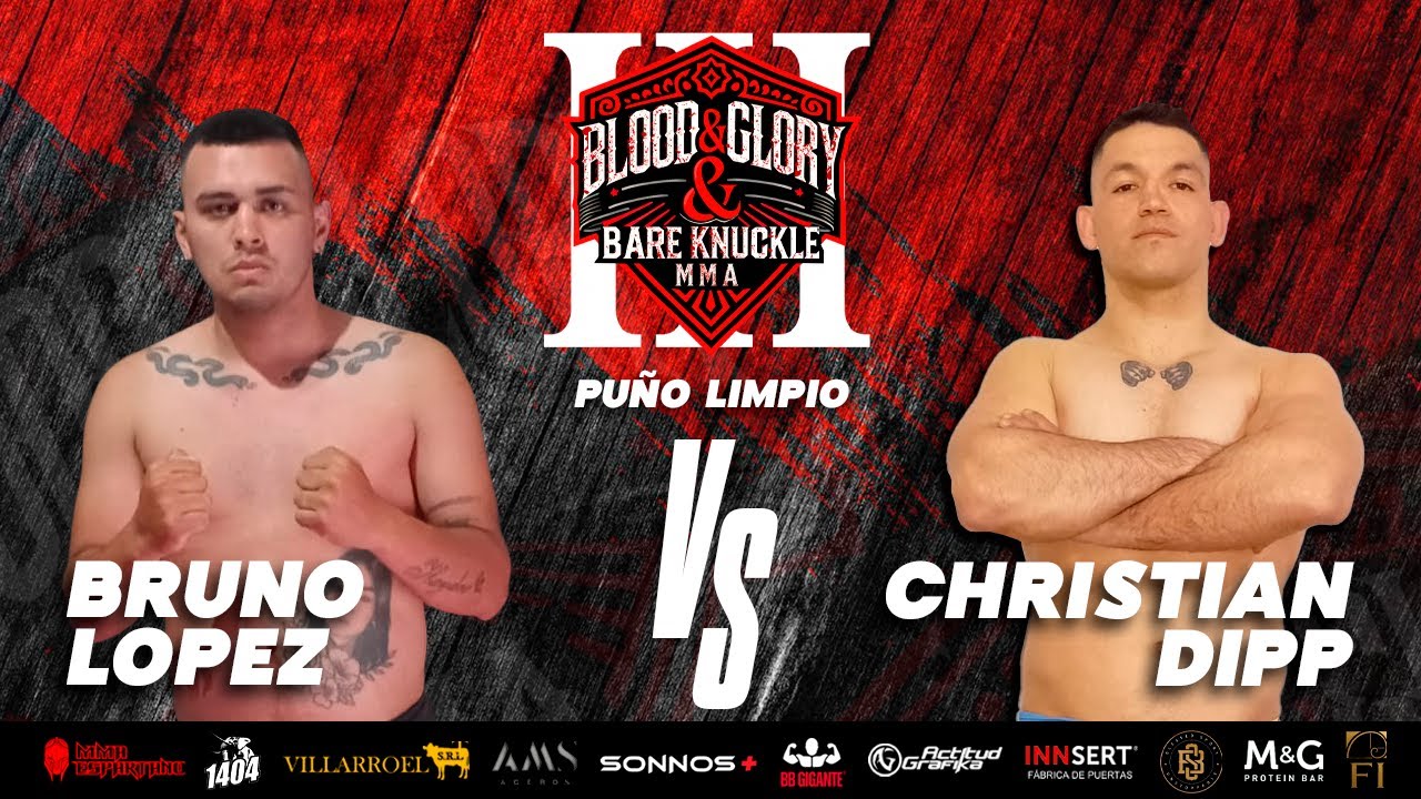 Bare Knuckle Profesional Argentina 82 KG | Christian Dipp vs Bruno ...