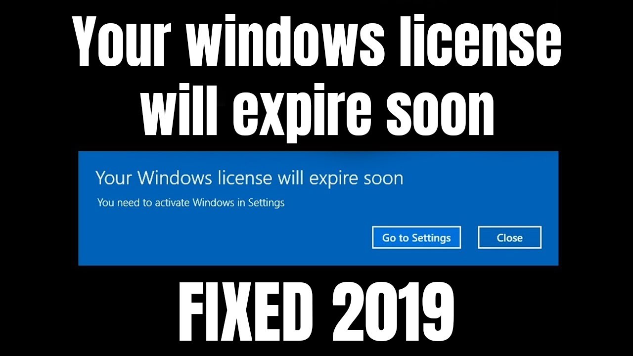 How to Fix Windows License Expire Soon Error | Easy Solutions - YouTube