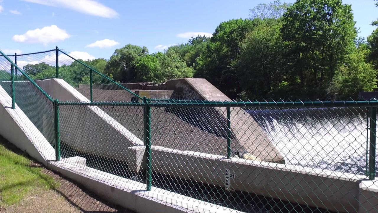Woonasquatucket River - Manton Dam Nature Like Fishway Drone Video 1 ...
