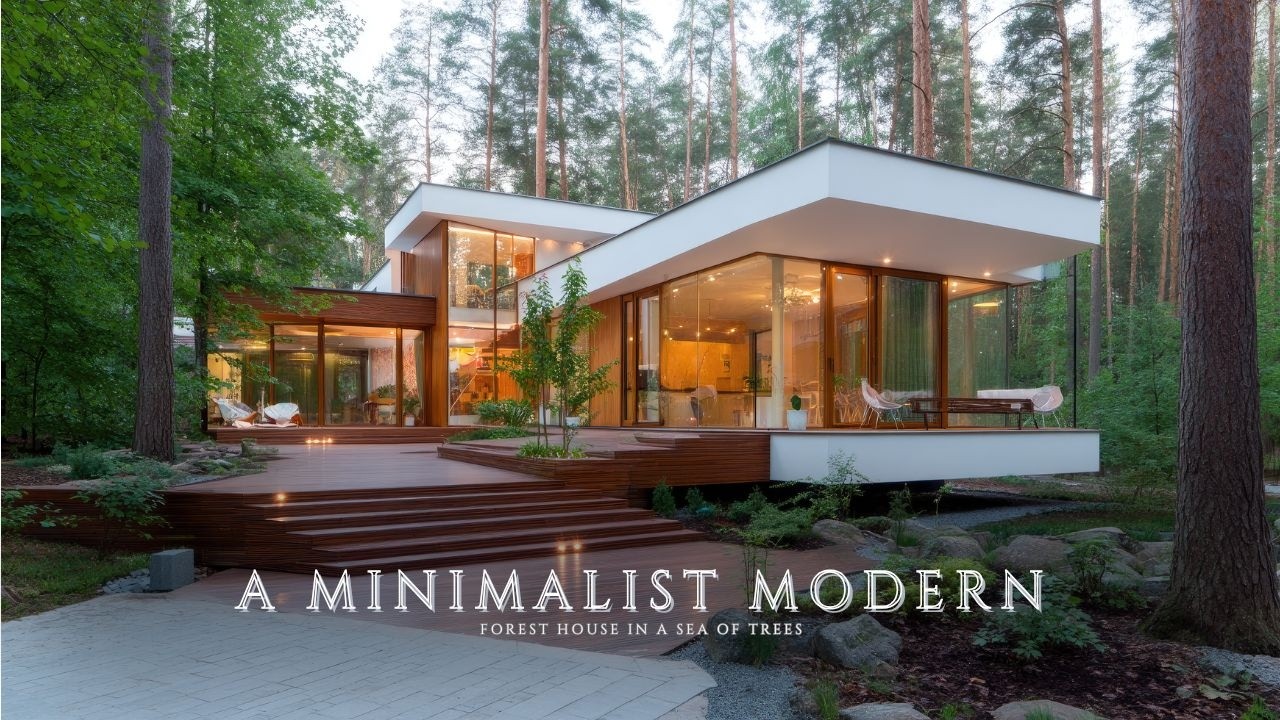 A Minimalist Modern Forest House in a Sea of Trees - YouTube