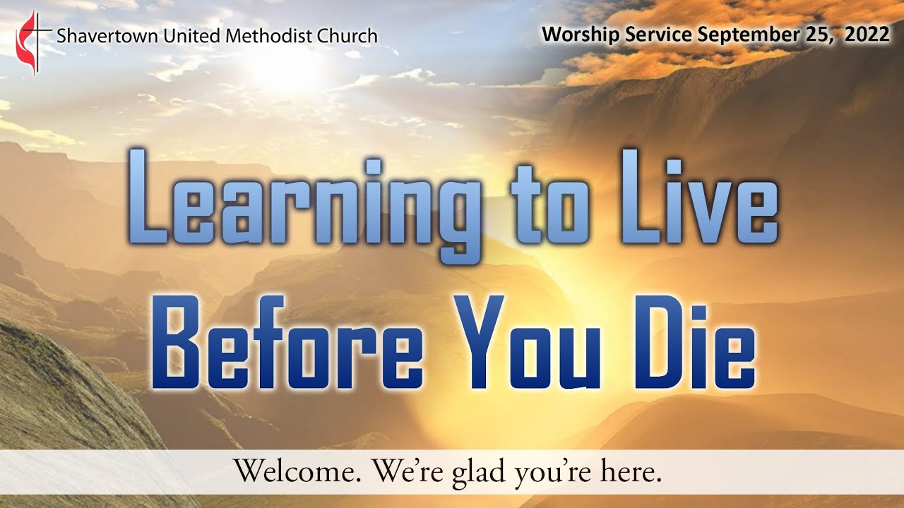 Shavertown United Methodist Church Worship 09/25/2022 - YouTube