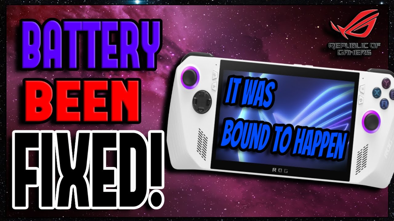 The Rog Ally Battery Life and Performance has been IMPROVED. This is ...