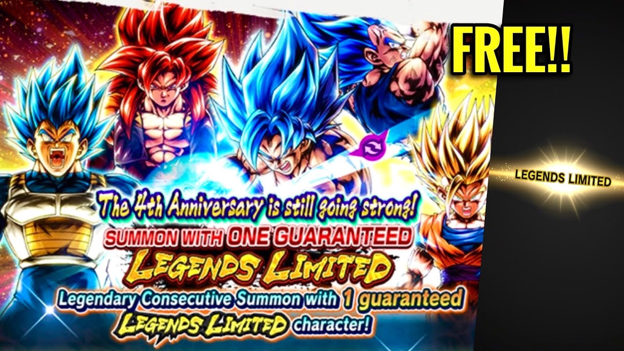 It’s Here! New FREE Guaranteed Legends Limited Summons! (DB Legends ...