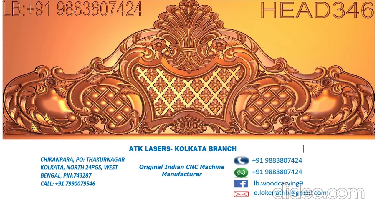 Artcam Design for CNC Router in West Bengal:+91 9883807424 - YouTube