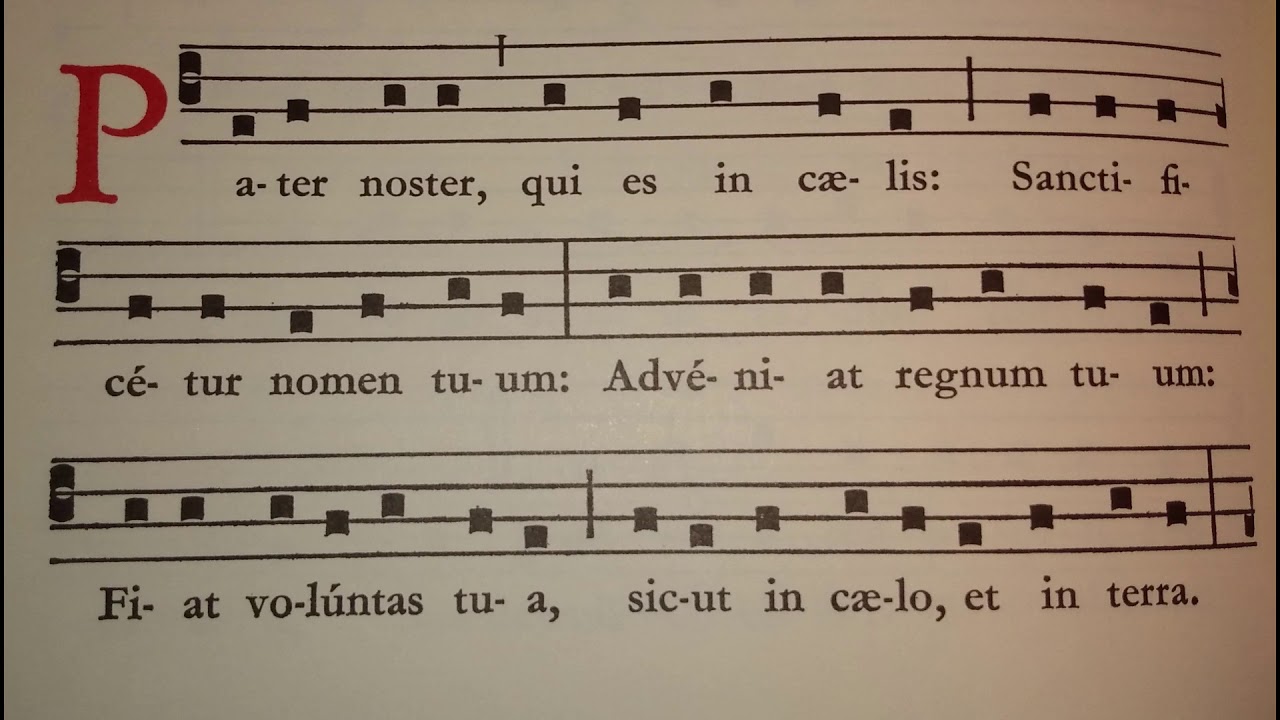 Our Father Pater Noster Catholic/Christian Prayer in English and Latin ...