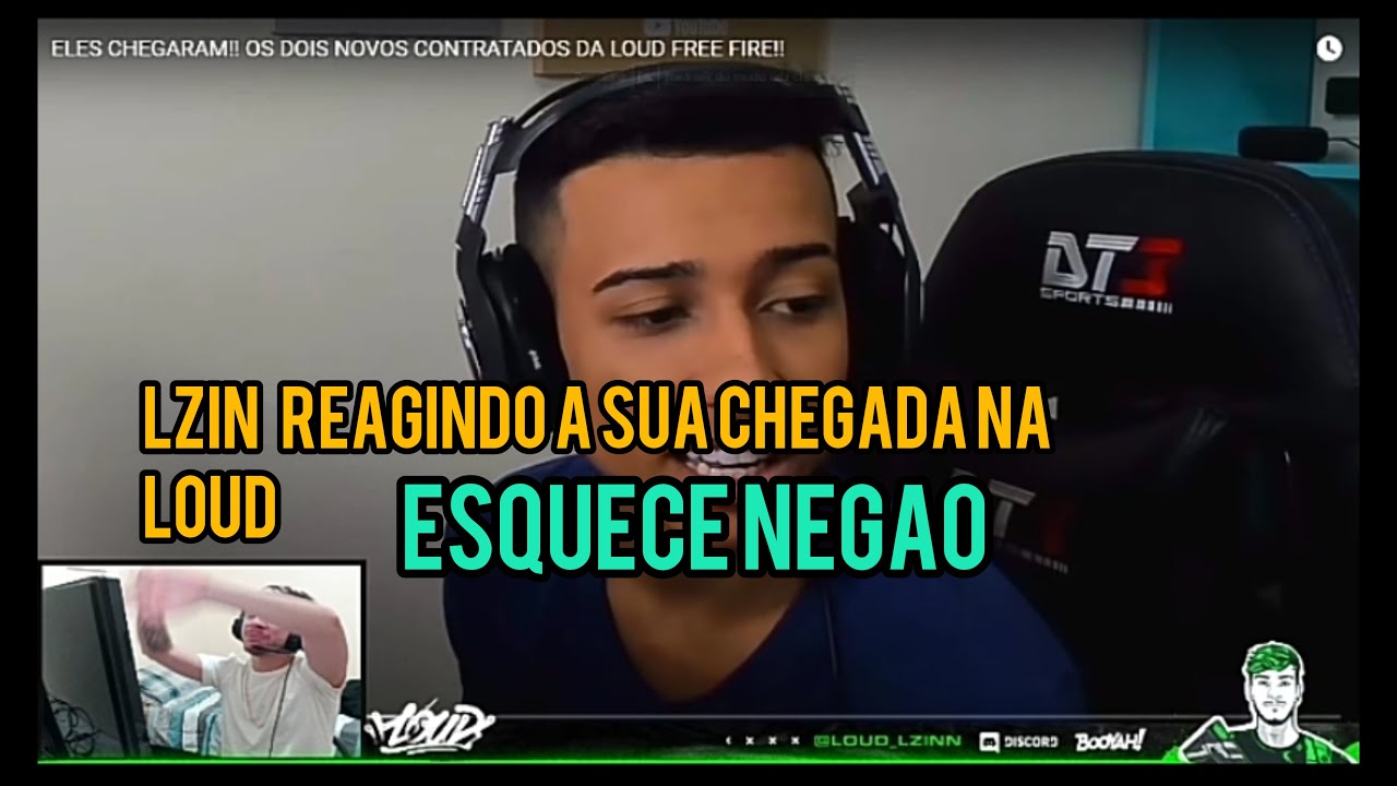 💚Loud lzin reagindo a sua chegada a LOUD💚 REACT - YouTube
