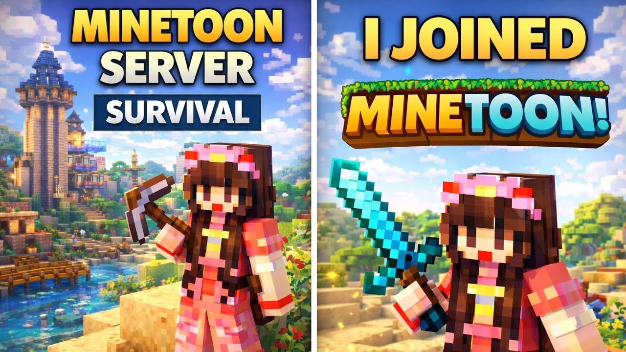 Public Survival SMP 🌍 | Minetoon Server #Minecraft #Live (Hindi) - YouTube