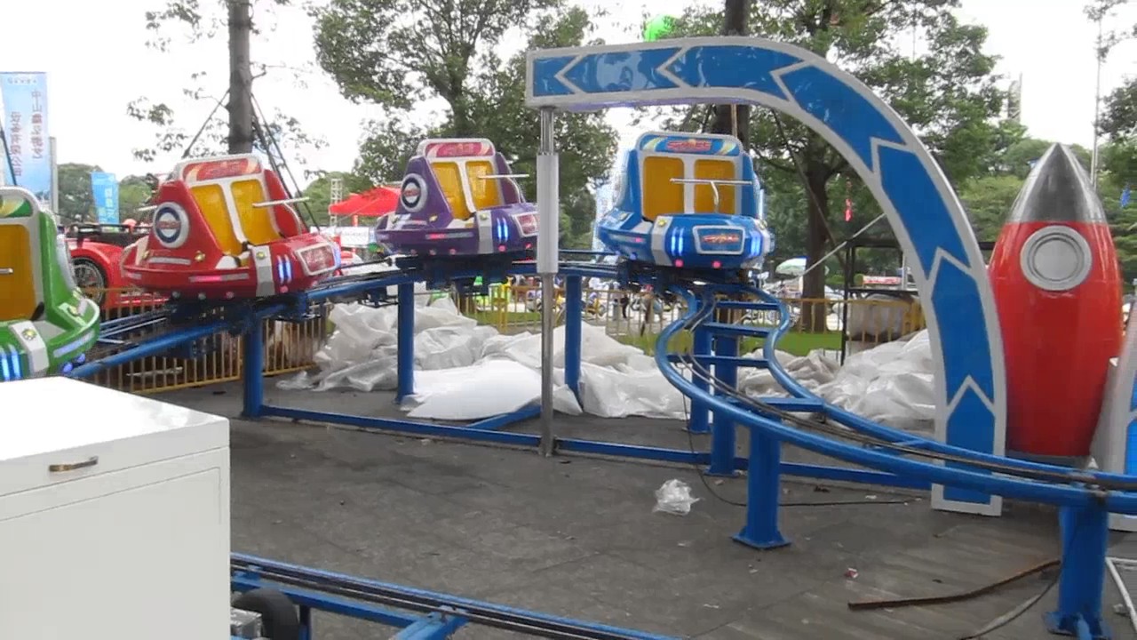 Rail Car Space - Amusement Rides - YouTube