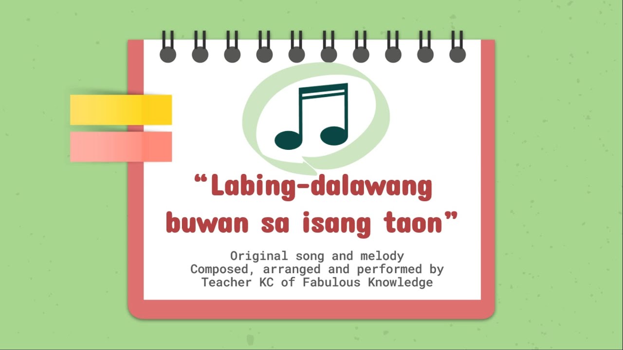 Labing dalawang buwan sa isang taon - Awitin | Fabulous Knowledge - YouTube
