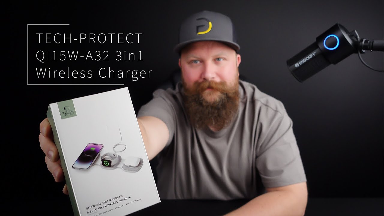 Kompaktowa, Podróżna Ładowarka Bezprzewodowa 3w1 - TECH-PROTECT QI15W ...