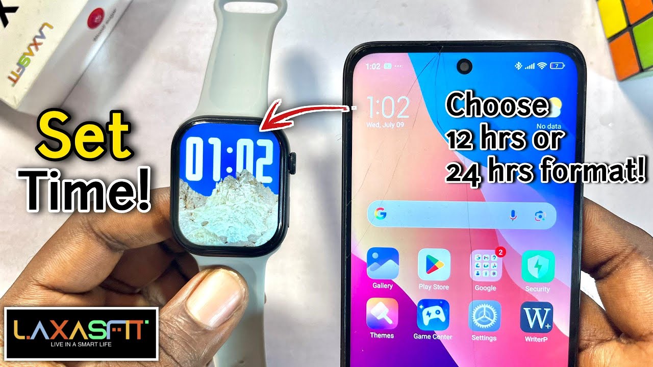 How to Set Time on your Laxasfit Smartwatch | Laxasfit Smartwatch Time ...