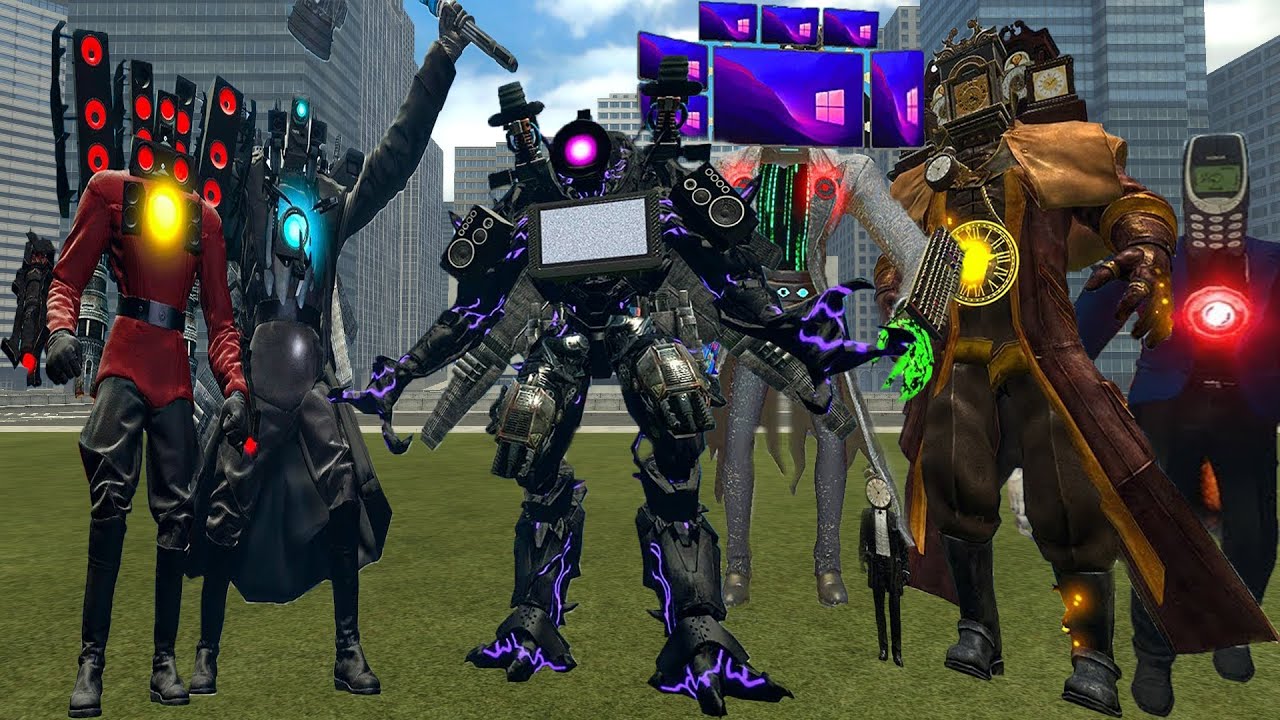 CORRUPTED TITAN CAMERAMAN & SPEAKERMAN ARMY VS TRI TITAN CLOCK MAN ...