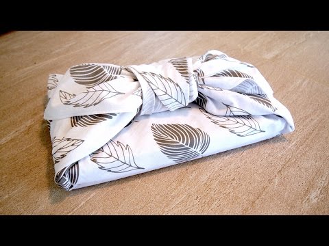 Live Green Furoshiki Package Wrap Instructions