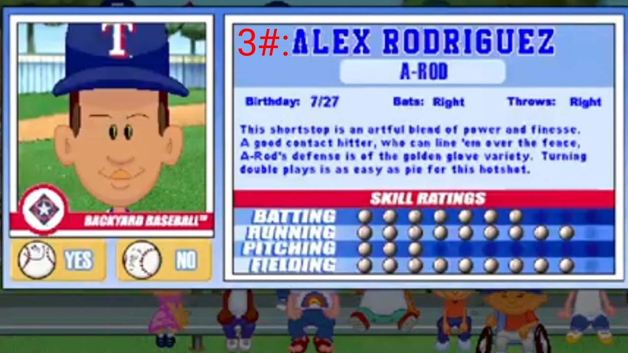 hitting a homer with every backyard baseball 2001/2003 character #3 ...